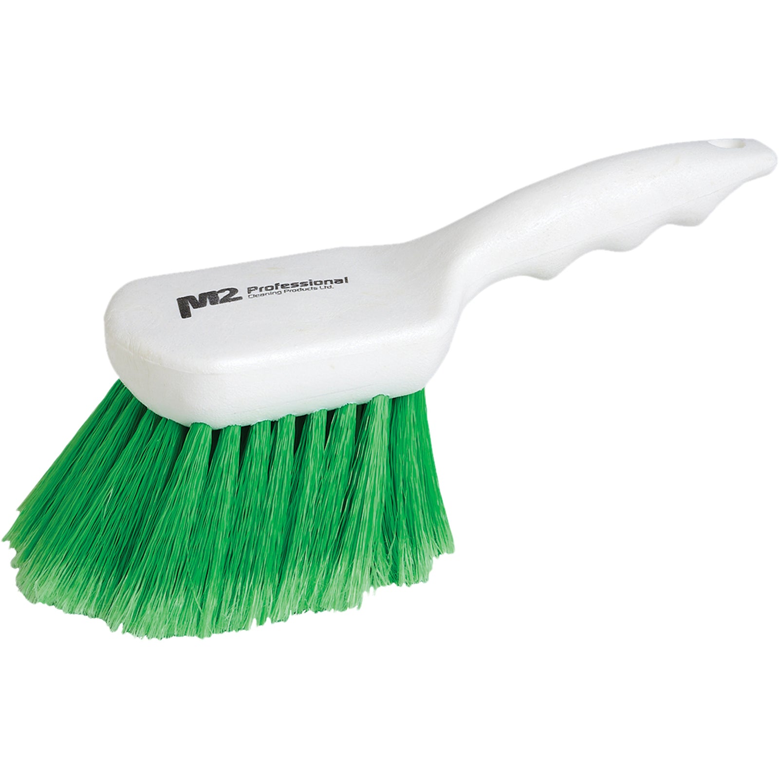 Short Handle Detail Brush, 9" L, Synthetic Bristles, Green (BRP-210WS-