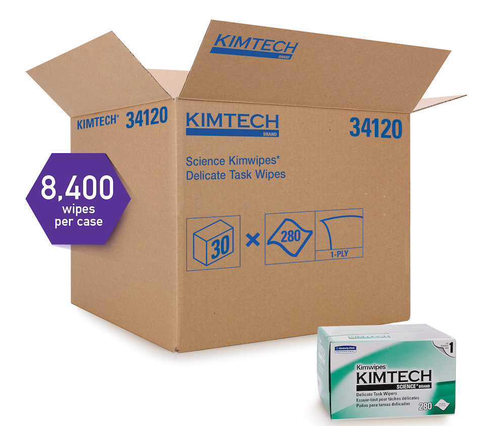 34120 Kimtech Science™ Kimwipes™ - Delicate Task Wipes Pop-Up® Box 280