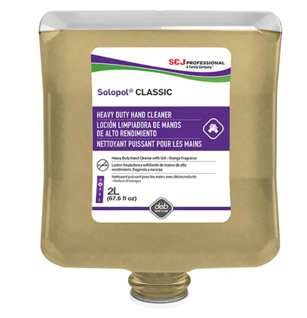 Solopol® SOL2LT Classic Heavy-Duty Hand Cleaner Paste - Orange 2L (4/c